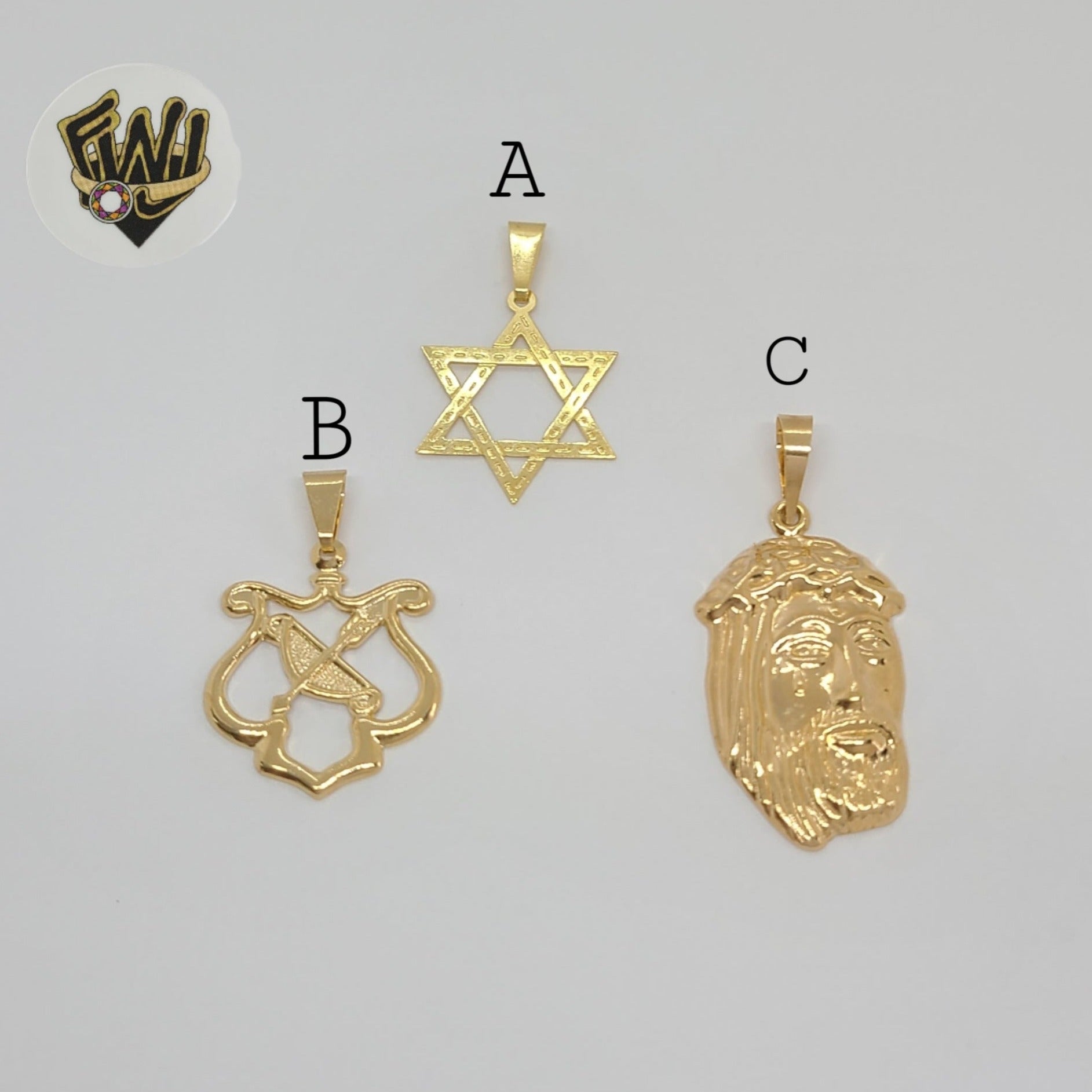 Religious gold pendants store