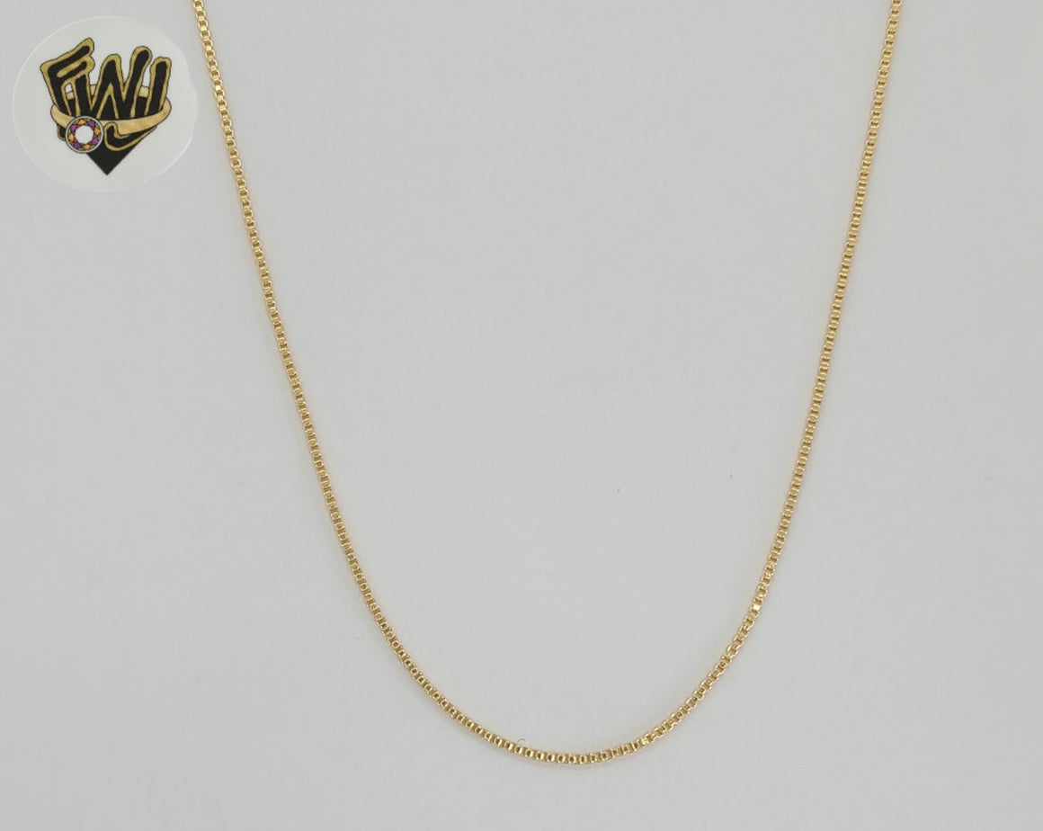 (1-1508) Gold Laminate - 0.9mm Box Link Chain - BGF