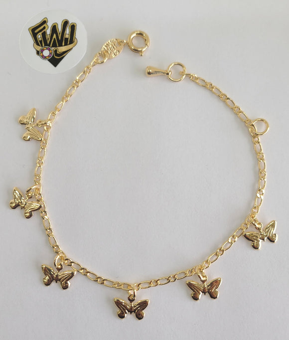 Butterfly charm bracelet gold store